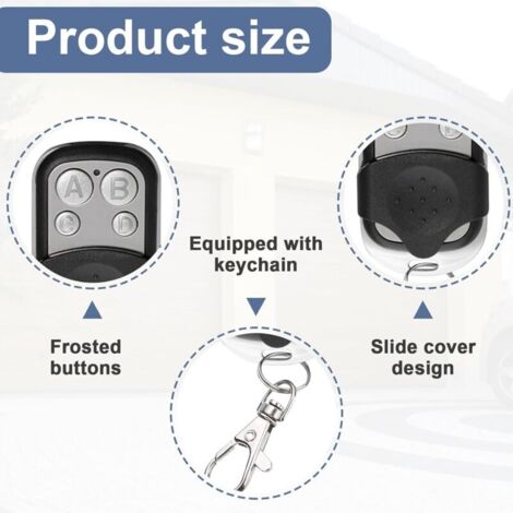 3-Pack Universal Gate Remote Controls - Wireless Auto-Bip Universal ...