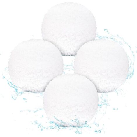 Set of 4 reusable oil-absorbing balls for spas, washable oil-absorbing ...