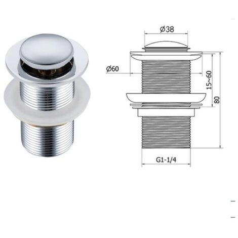 Sink drain with overflow, Universal drain with non-return valve for ...