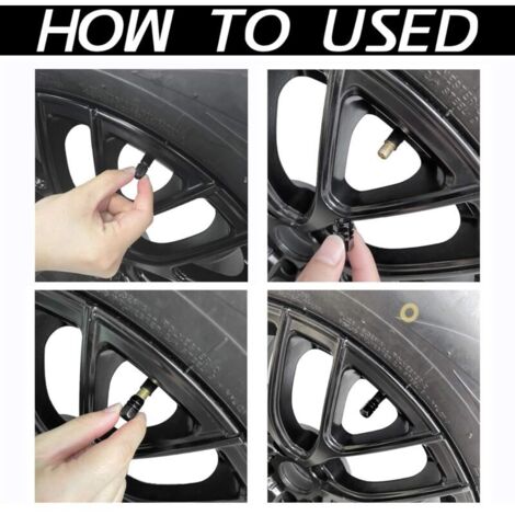 Set of 12 universal tire valve caps for cars, SUVs, bicycles, trucks ...