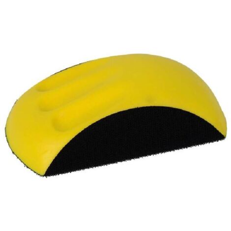 Manual sanding block, bodywork sanding block, diameter: 150 mm, 6-inch ...