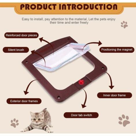Cat Flap, Microchip Cat Flap, Cat Doors, Pet Door, Dog/Cat Flap with ...