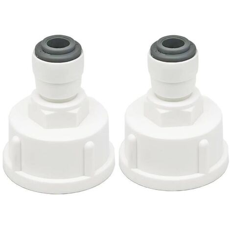 Refrigerator water line connector, 2 pieces, 1/4" quick connector ...