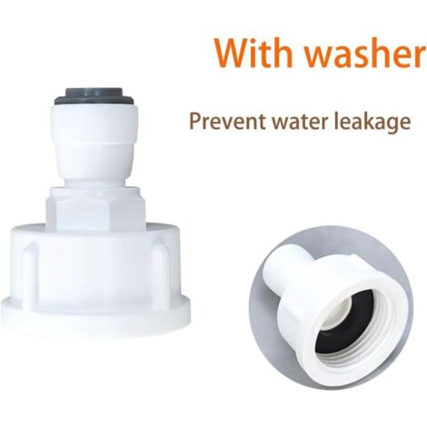 Refrigerator water line connector, 2 pieces, 1/4" quick connector ...