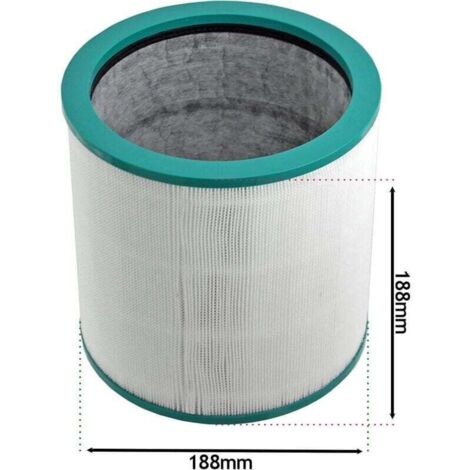 360° glass HEPA filter compatible with the Dyson Pure Cool Link Tower ...
