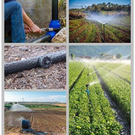 Ball valve, 40mm three-way ball valve, quick-connect fitting for PVC/PE ...