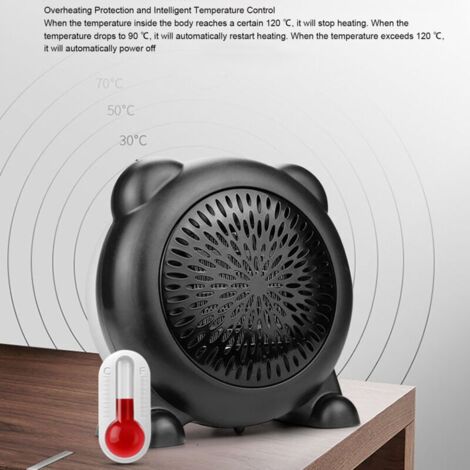 Portable electric heater, mini desktop air heater, indoor thermal fan ...