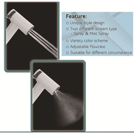 Set of 1 stainless steel handheld bidet spray heads for bathroom ...