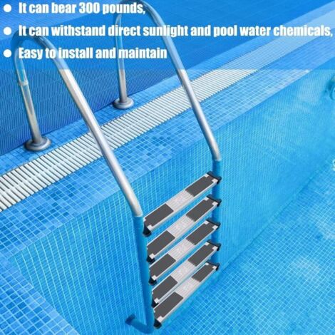 Heavy-duty pool steps, stainless steel pool steps, versatile ladder ...