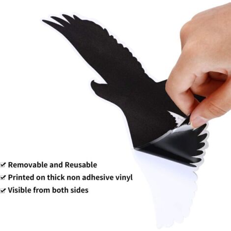 Set of 20 Bird-Shaped Anti-Collision Window Stickers to Prevent People ...