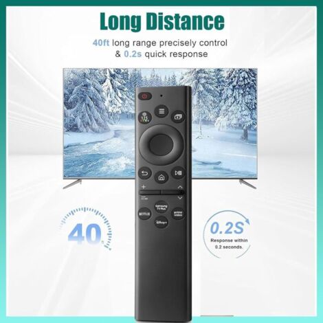 Replacement remote control for Samsung/The Frame TVs with quick access ...