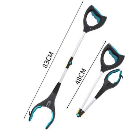 Telescopic grabber with headlight, foldable grabber with non-slip jaws ...