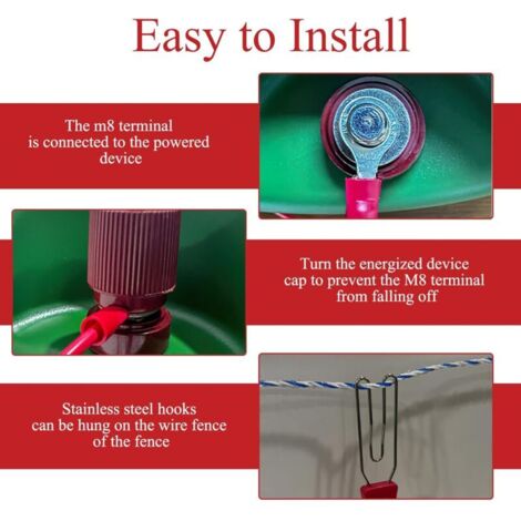 Electric fence core lead energizer, solar electric fence the wire ...