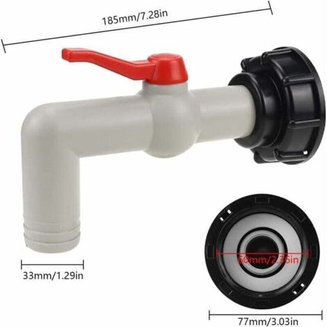 1-inch IBC outlet valve, IBC ball outlet valves, IBC tank adapter, IBC ...