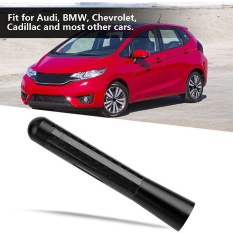 EVGATSAUTO Car Antenna, 3" Short Screw-on Carbon Fiber Radio Antenna ...