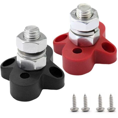 pieces 48V M8 power distribution terminal block positive negative 2 ...