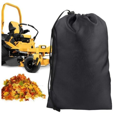 Grass bag for lawn tractor, leaf bag, capacity 244x142 cm, black