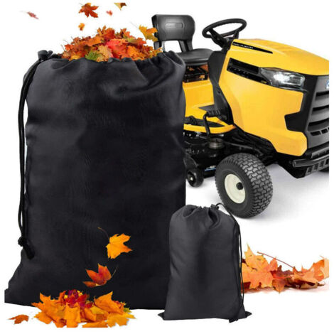 Grass bag for lawn tractor, leaf bag, capacity 244x142 cm, black