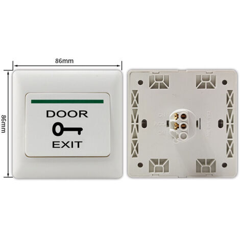 Door Access Control System with Exit Open Button (NO/COM Switch Panel ...