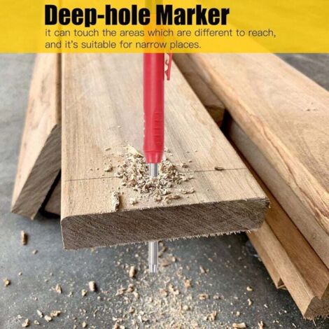 Solid Carpenter's Pencil with Sharpener, Construction Pencil ...