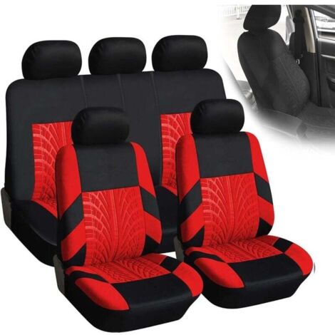 Car Seat Covers, 9pcs Car Leather Seat Cover Sets, Universal Seat ...