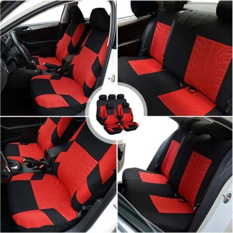 Car Seat Covers, 9pcs Car Leather Seat Cover Sets, Universal Seat ...