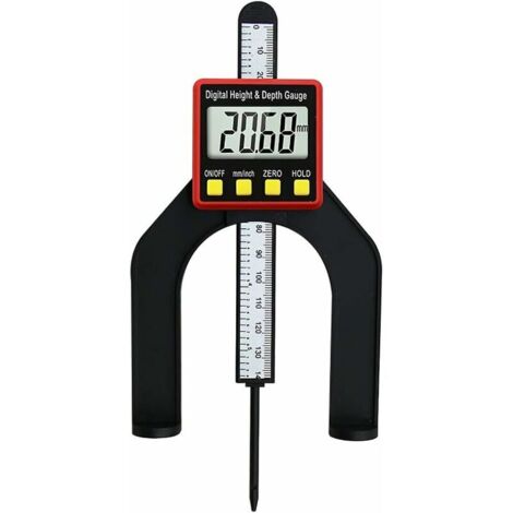 Digital Depth Gauge, Height Measuring Gauge for Woodworking, 2-in-1 ...