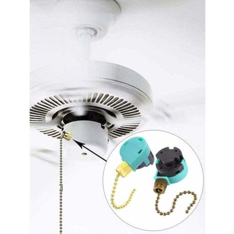 2-Piece 3-Speed 4-Wire Fan Pull Chain Switch, Ceiling/Wall Light Speed ...