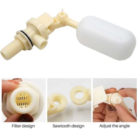 pcs 1/2 Inch Float Ball Valve for Drinker 1.27cm Automatic Stop Filling ...