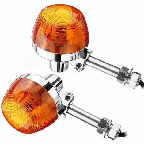 2Pcs 8mm Motorcycle Turn Signal For Honda C70 CT70 CT90 XL100 CB350 CM400..