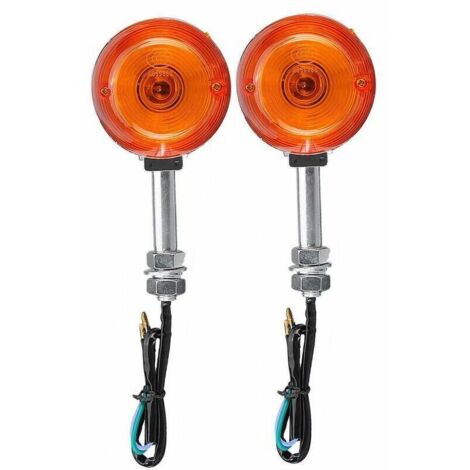 2Pcs 8mm Motorcycle Turn Signal For Honda C70 CT70 CT90 XL100 CB350 CM400..