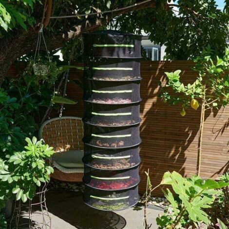 8-Layer Herb Dryer, 60cm Hanging Drying Net, Foldable Drying Net for ...