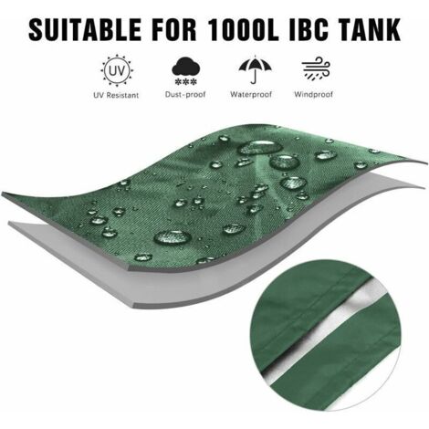 IBC Tank Cover Tarpaulin for 1000L IBC Container, GU.B/bon 116 x 100 x ...