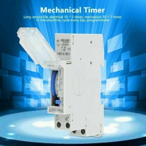 Programmable Time Switch, Mechanical Timer, 15 Minutes to 24 Hours ...