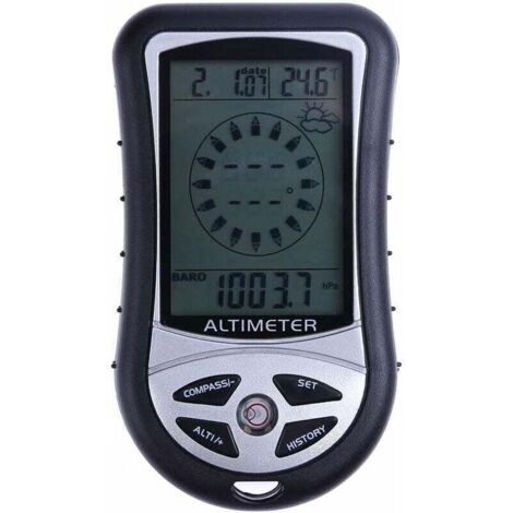 8-in-1 Portable Electronic Compass - Altimeter, Barometer, Thermometer ...