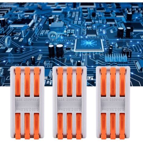 50 pieces 1128AWG PCT-2-3 orange quick wiring terminal connector,