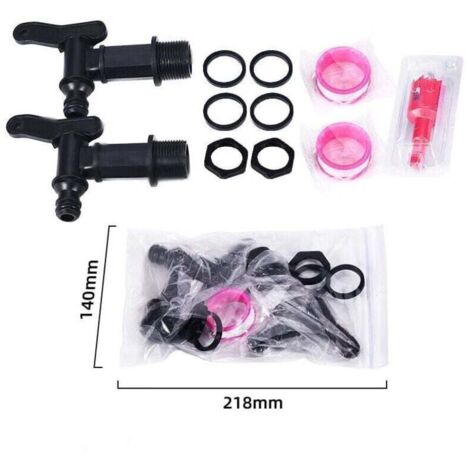 Set of 2 Plastic Tank Taps, Rainwater Harvesting Taps, Hose Tap ...