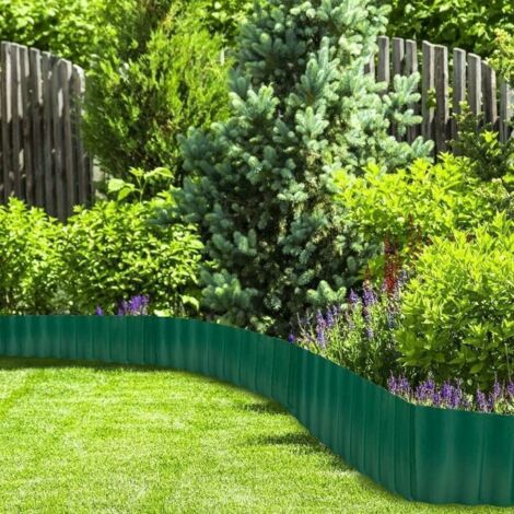 Hot Sale - Flexible Lawn Edging 9m x 20cm, Wavy Bed Edging, Plastic ...
