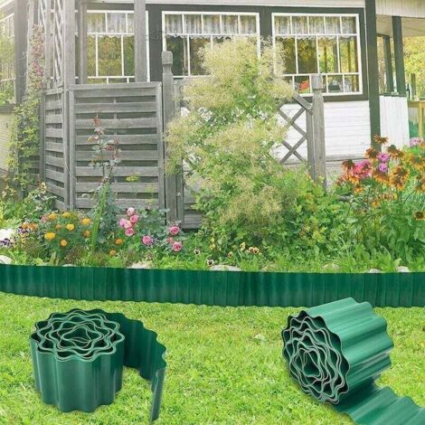 Hot Sale - Flexible Lawn Edging 9m x 20cm, Wavy Bed Edging, Plastic ...