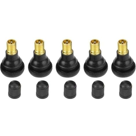 40 Pieces Car Tubeless Tire Valve Cap, TR412 Tire Valves, Rubber Tire ...