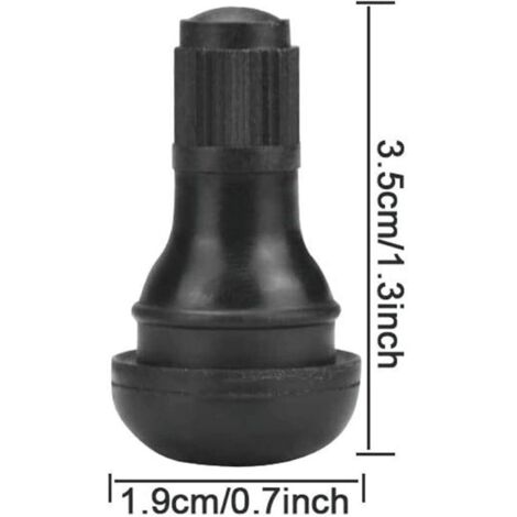40 Pieces Car Tubeless Tire Valve Cap, TR412 Tire Valves, Rubber Tire ...