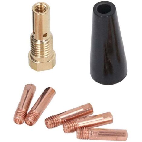 7-Piece Gasless Welding Kit for MIG Gun, Welding Torch Consumables ...