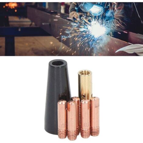 7-Piece Gasless Welding Kit for MIG Gun, Welding Torch Consumables ...