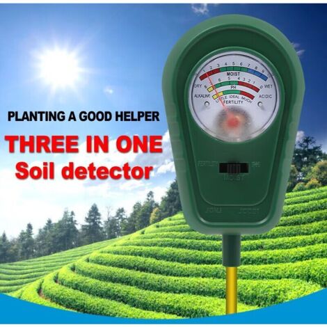 3-in-1 soil analysis kit: moisture meter, pH meter, fertility tester ...
