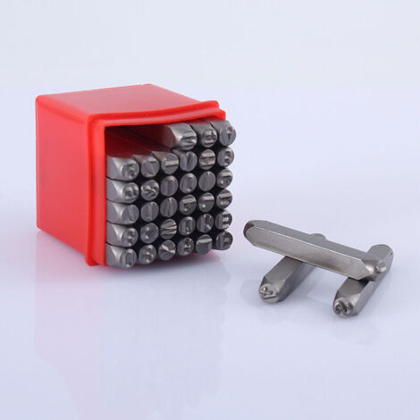 36PCS Metal Punches with Numbers and Letters, Stamping Letters, 6mm