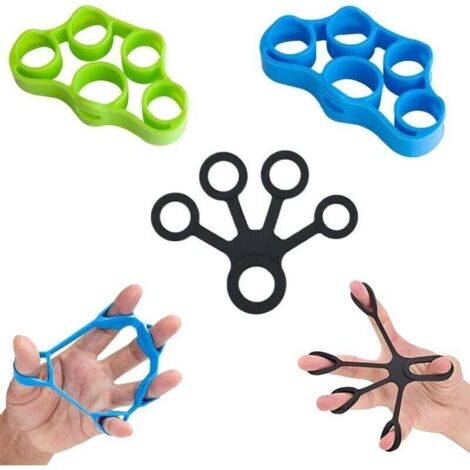Finger Exerciser, 3 Hand Grip Strengthener, Hand Grip Training Kit ...