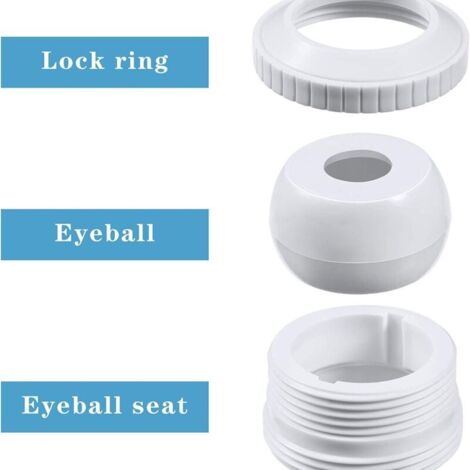 pcs Above Ground Pool Return Nozzle, Swivel Pool Nozzle, Replaceable ...