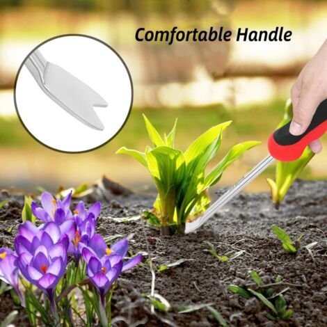 Weeding tool with ergonomic stainless steel handle, manual weeding tool ...