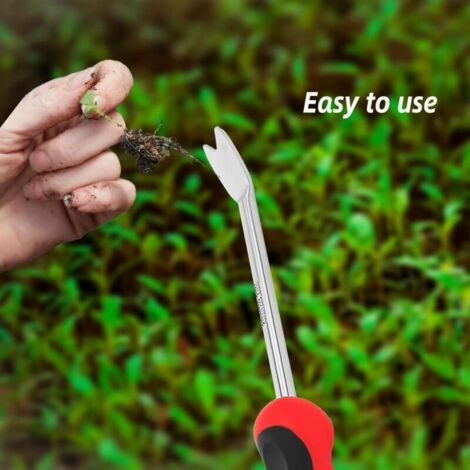 Weeding tool with ergonomic stainless steel handle, manual weeding tool ...