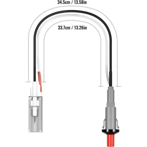 Push-button piezoelectric ignition kit, replacement parts for Weber ...